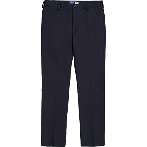IZOD Men's American Chino Flat-Front Slim-Fit Pants, Black, 36W x 32L