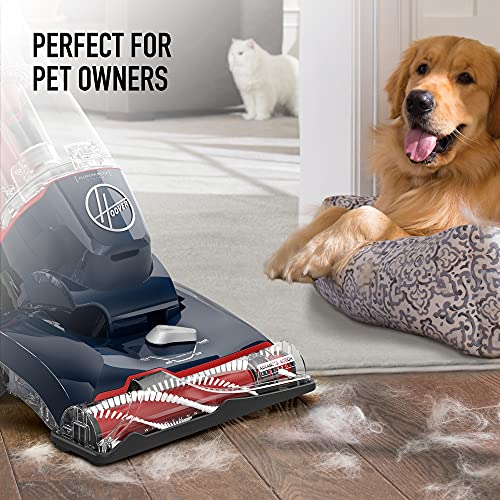 Hoover MAXLife Pet Max Complete, Bagless Upright Vacuum Cleaner, For Carpet and Hard Floor, UH74110, Blue Pearl