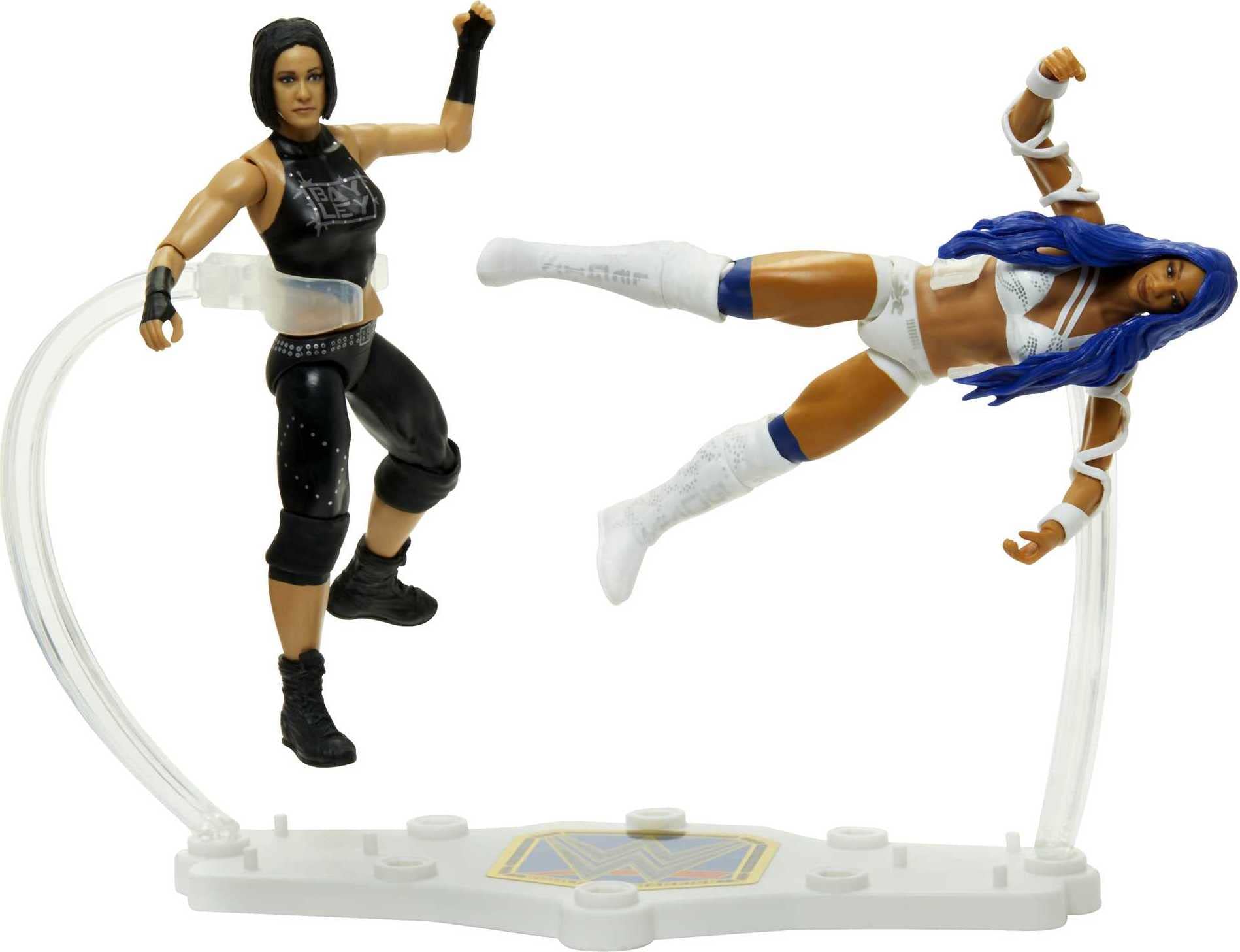 Mattel WWE Sasha Banks vs Bayley Championship Showdown 2-Pack 6-inch Action Figures Monday Night RAW Battle Pack for Ages 6 Years Old & Up
