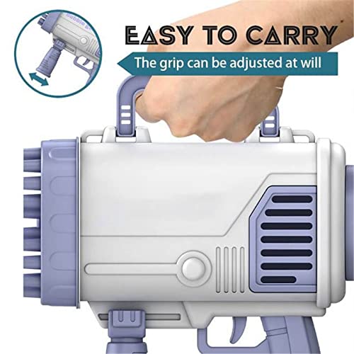 Bubble Machine, 44-Hole Rocket Launcher Bubble Maker, Bubble Toy Bubble Machine Summer Outdoor Electric Automatic Bubble Gun for Kids