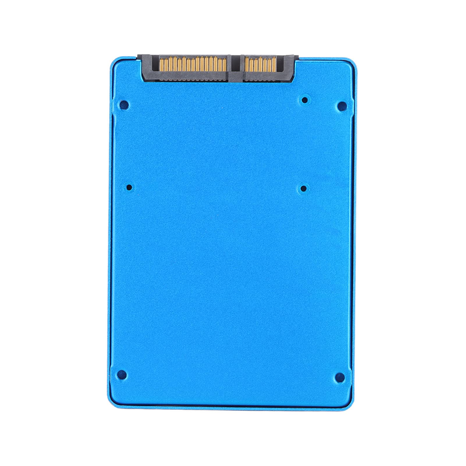 CCYLEZ NGFF M.2 to SATA3.0 SSD Hard Disk Drives, 6Gbps Ultra Thin Aluminum Alloy 2.5in SSD Hard Disk Adapter Box Support 2230, 2242, 2260, 2280mm (Blue)