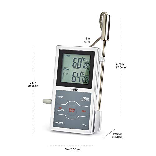 CDN Dual Sensing Programmable Probe Thermometer and Timer