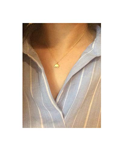 Hundred River Friendship Clover Necklace Unicorn Good Luck Elephant Necklace with Message Card Gift Card(2&3pack) (Elephant 2pack)