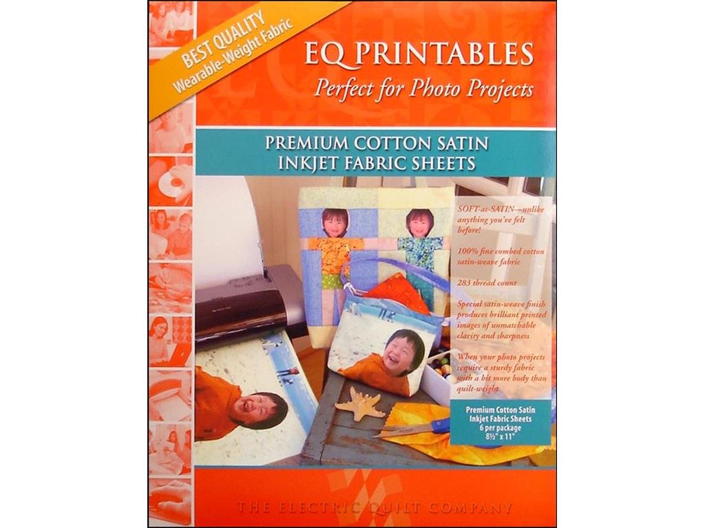 Electric Quilt Company Electric Quilt Printables Inkjet Cotton Satin 6pc PrintablesInkjetCottonSatin6