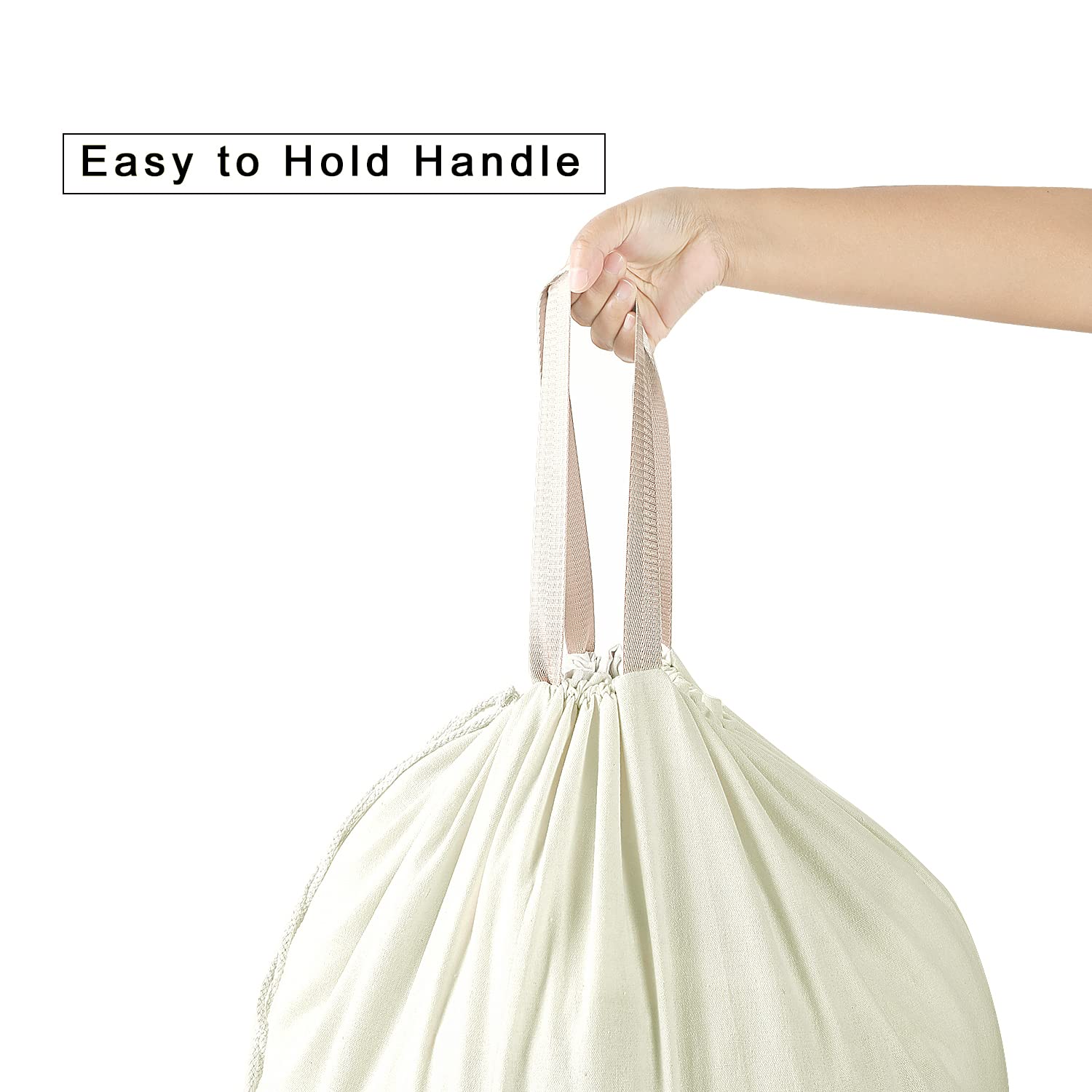 Heavy Duty Laundry Bag with Drawstring and Handle, Extra Large Travel Dirty Clothes Bag for Laundromat and Household, Durable Rip-Stop Laundry Hamper Liner, 8 Solid color(28 x 40 Inch) by SANFERGE