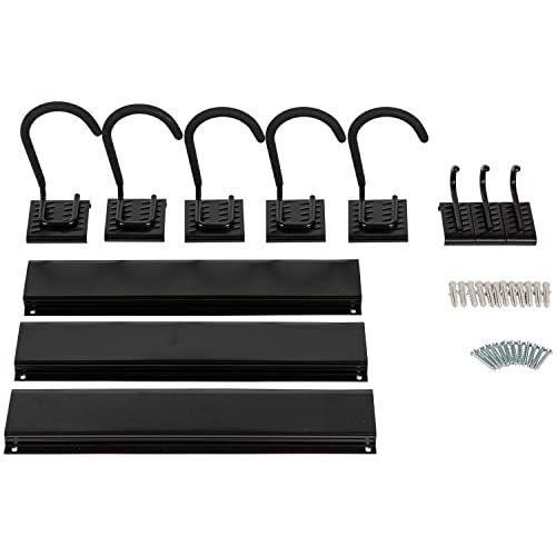Bike Storage Rack, Wall Mount Bike Storage Hanger 5 Bicycles Hooks, Heavy Duty Bicycles and Tools Hanger Indoor Space Saving for Home and Garage Shed Storage System