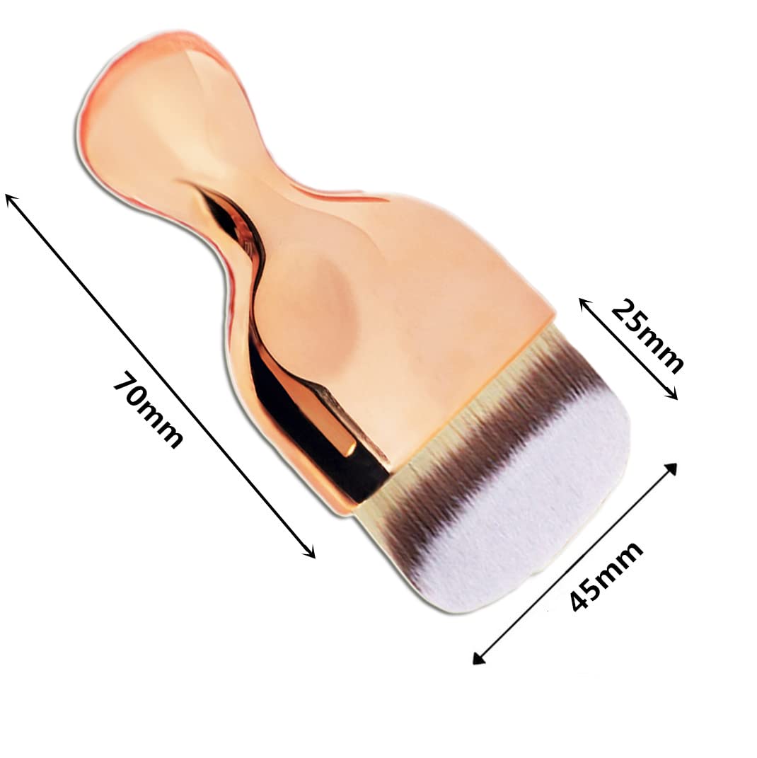 Bling Toman 3 Pcs Face Body Foundation Brush for Liquid Momma Kabuki Brush Flawless Makeup Brush for Powder Fast Application Blusher Liquid Cream Powder Brush Blending Buffing Vegan Face Brush with