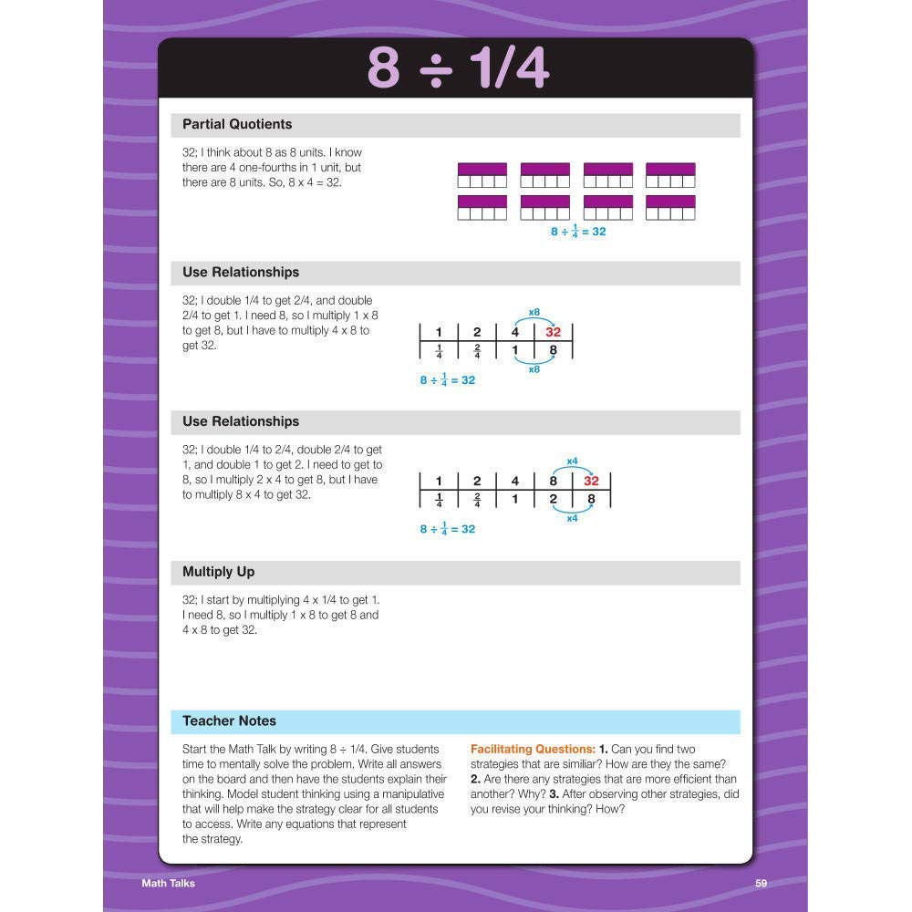 hand2mind Daily Math Fluency Kit for Kids (Grade 5+) - Multiply Up, Partial Quotients, Factor, and Group Flexibility