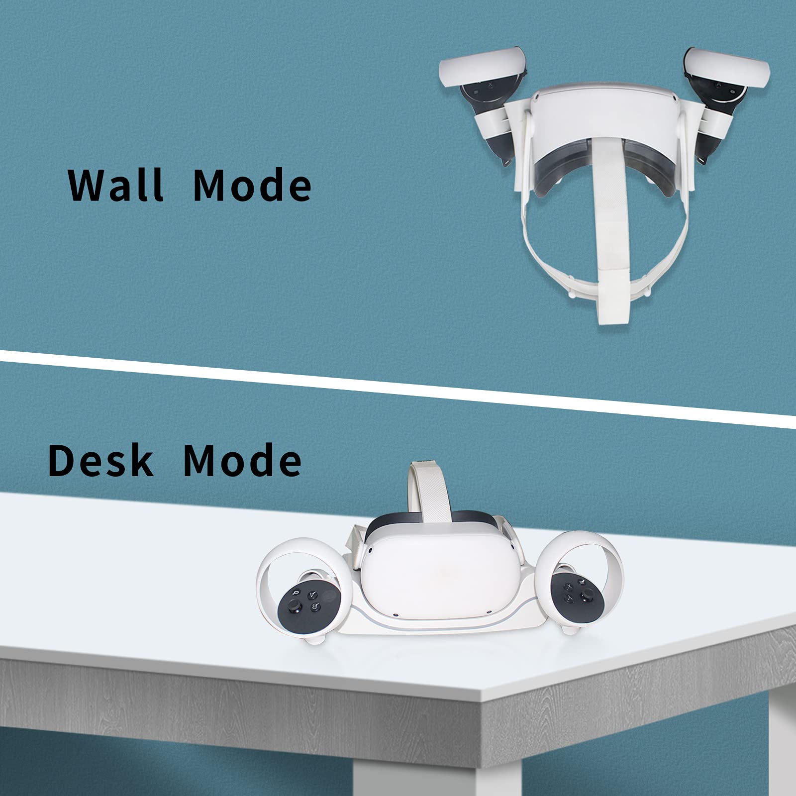 Charge Station VR Wall Mount Storage Stand Hook Storage Magnetic Charge for Quest 2 VR Headset Controllers