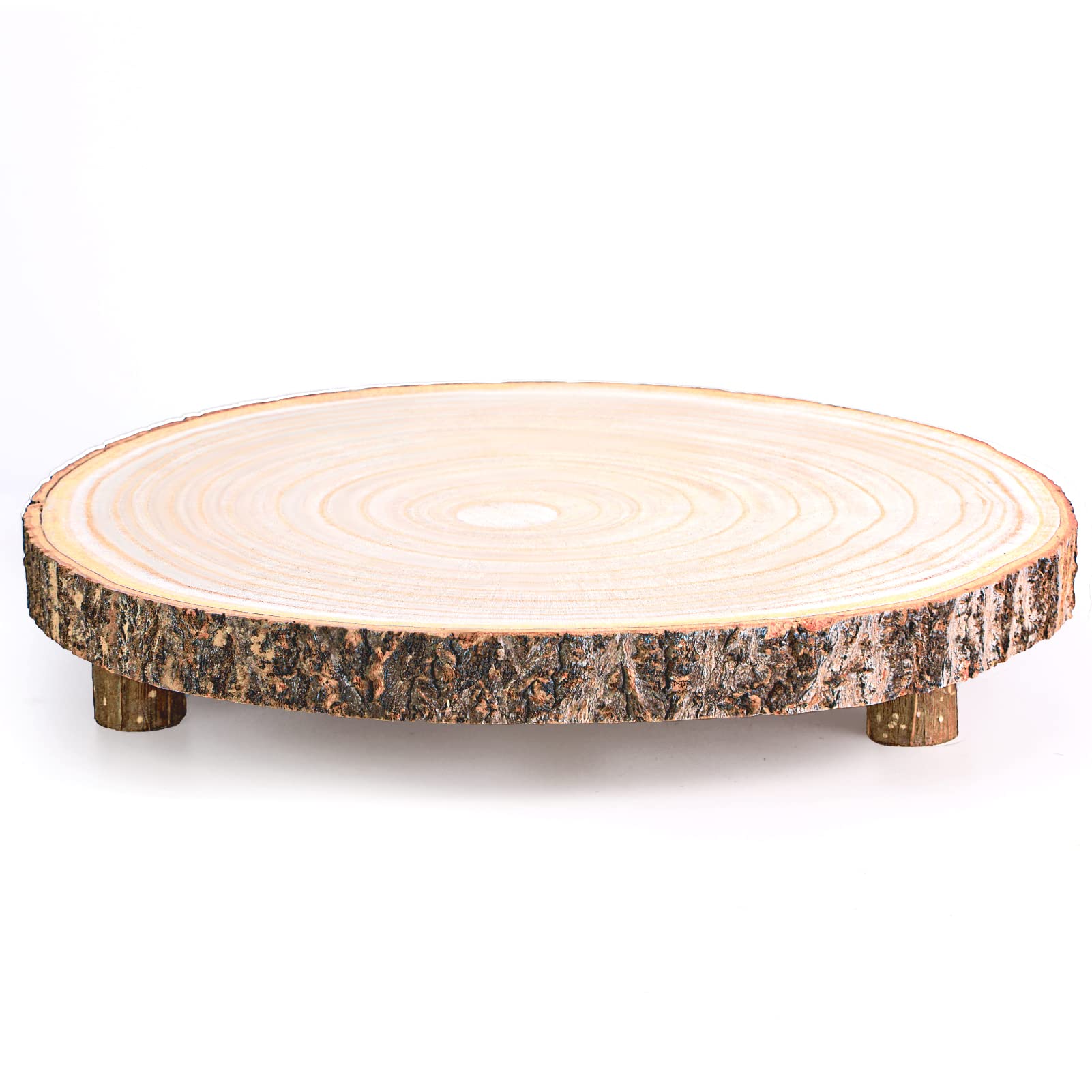 Caydo 11-13 Inch Wood Slice with Legs for Wedding Table Centerpieces, Woodland Themed Parties, Family Gathering, Baby Showers, Housewarming