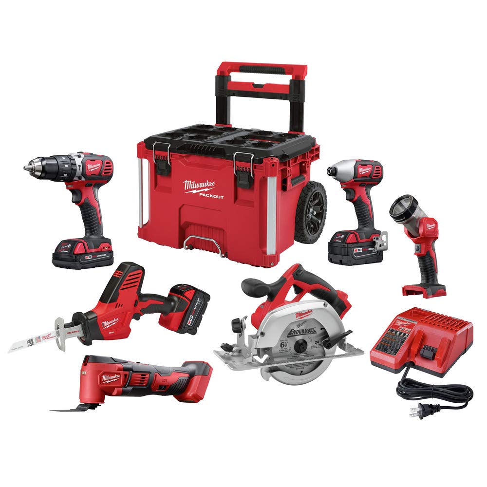 Milwaukee 2697-26PO M18 6-Tool PACKOUT Combo Kit