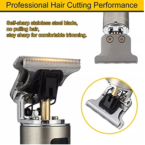 CIBEL Hair Clippers Zero Gapped Cordless Hair Trimmer Haircut & Grooming Kit Rechargeable LED Display Skull Ornament