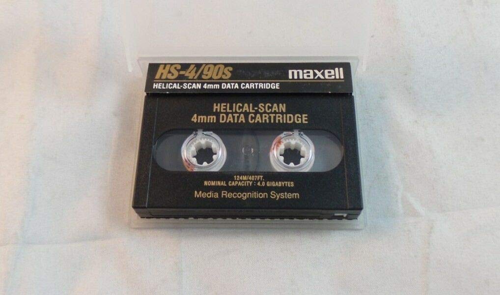 Maxell 2.0GB 91.5M HS-4/90S 4MM Data Cartridge for Helical Scan Drives (1-Pack)