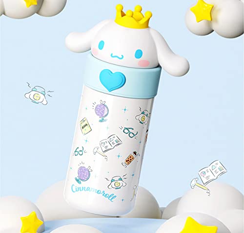 Cinnamoroll Stainless Steel Insulated Water Bottle 350ml - Blue