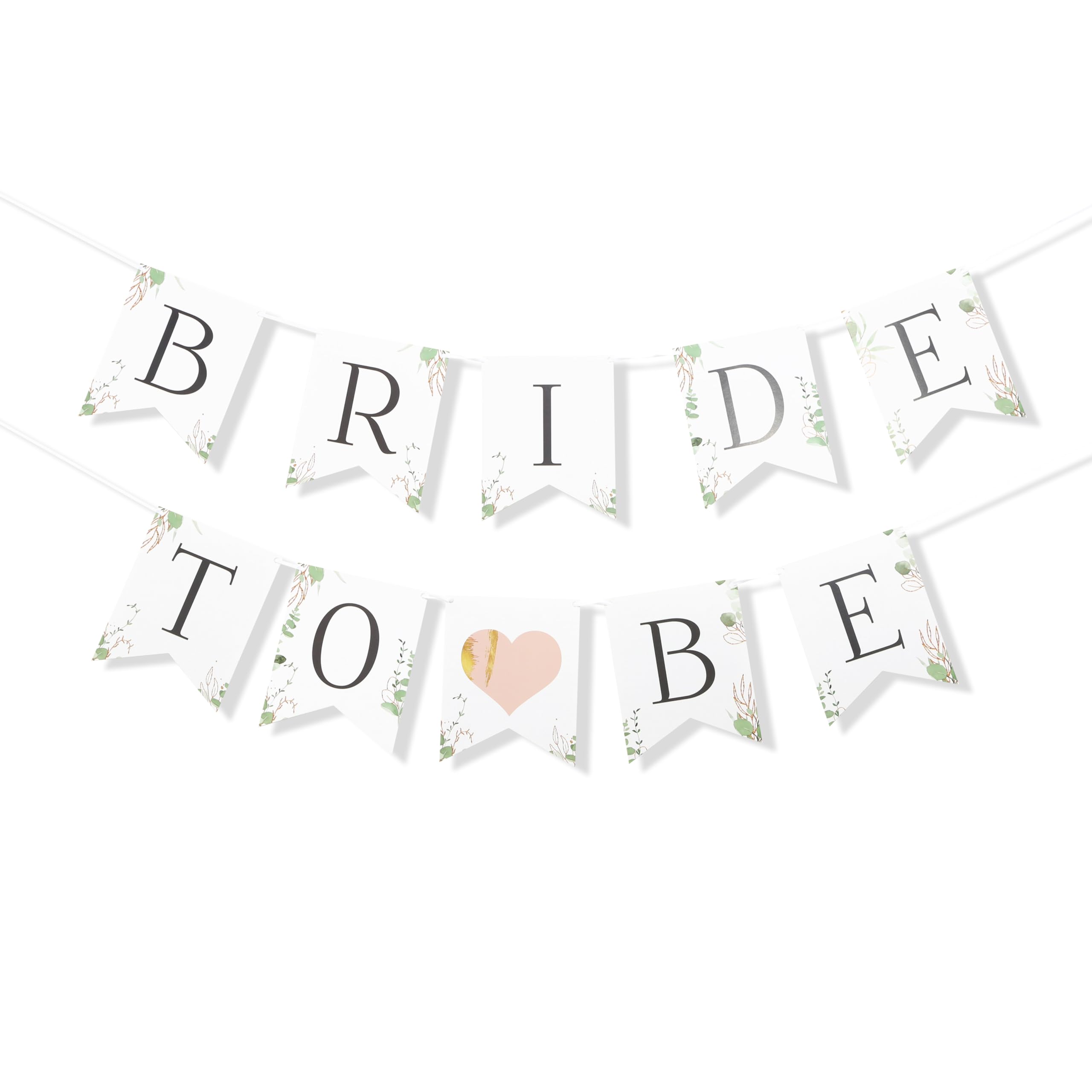 Bride To Be Banner - Bridal Shower Decoration,Greenery Bride To Be Banner,Bachelorette Party Banner,Engagement And Wedding Party Decorations,