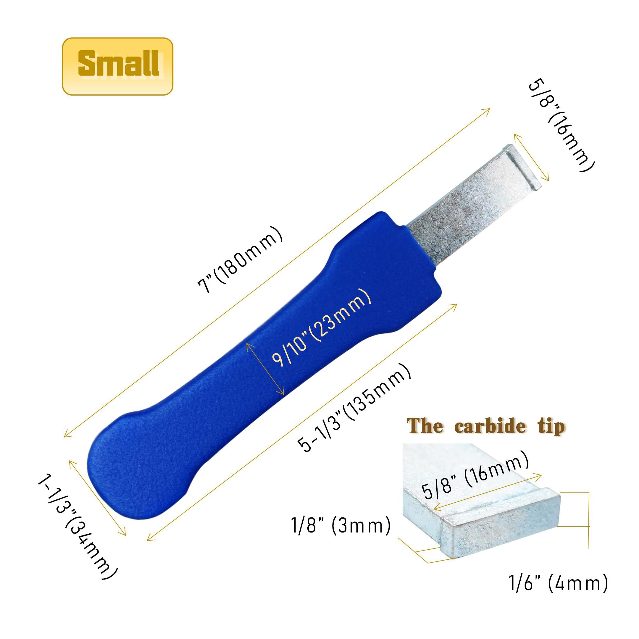 Carbide Scraper, Super Scraper Removes Residue from Steel, Aluminum, and More (Small & Large-2pcs)