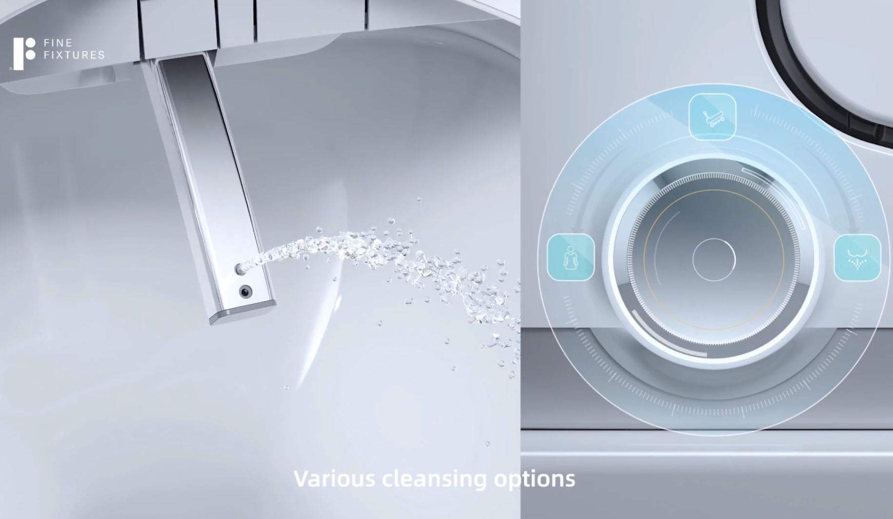 Fine Fixtures Smart Toilet Bidet Seat - Elongated.