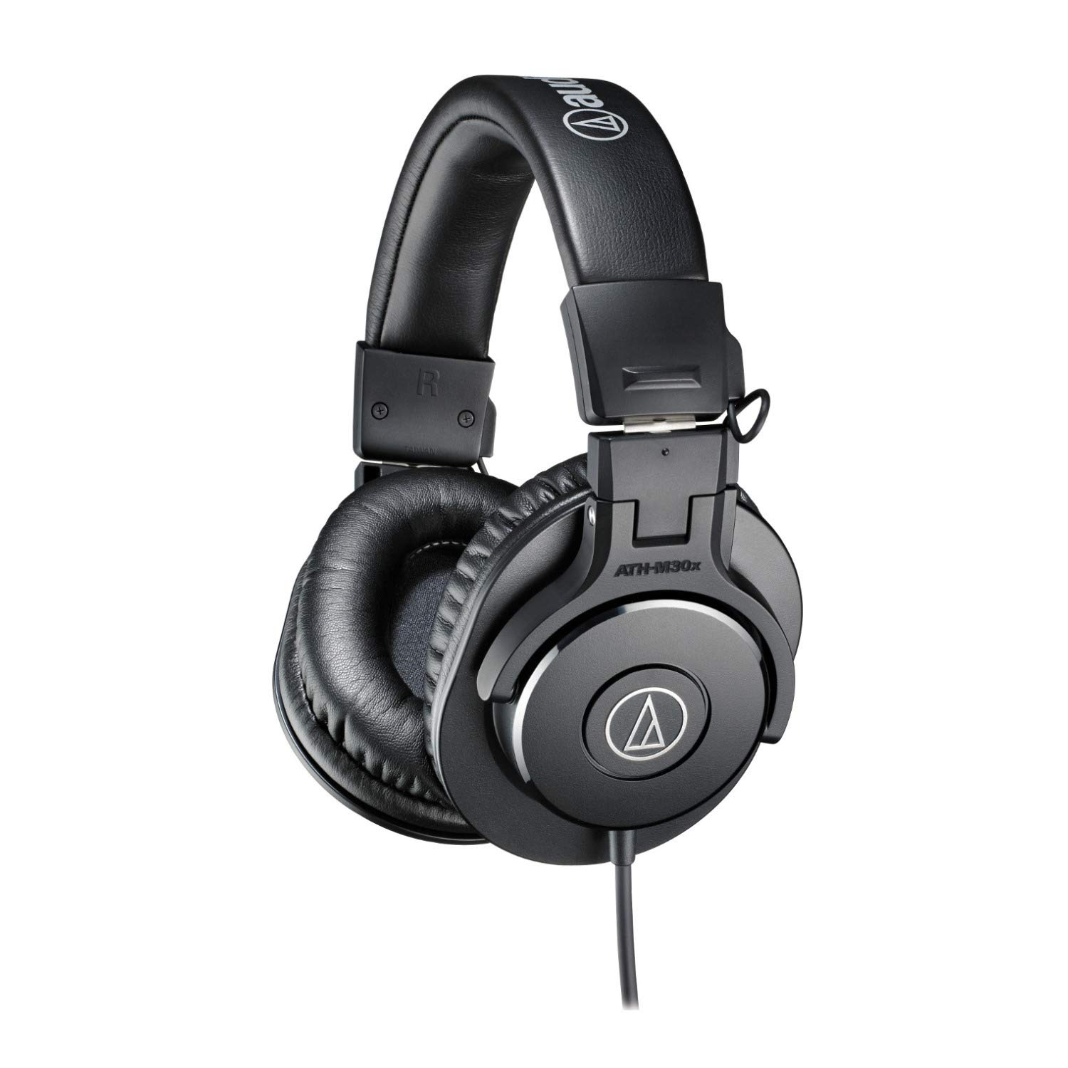 Audio-Technica ATH-M30X Professional Headphones Bundle with Knox Stand and Case (3 Items)