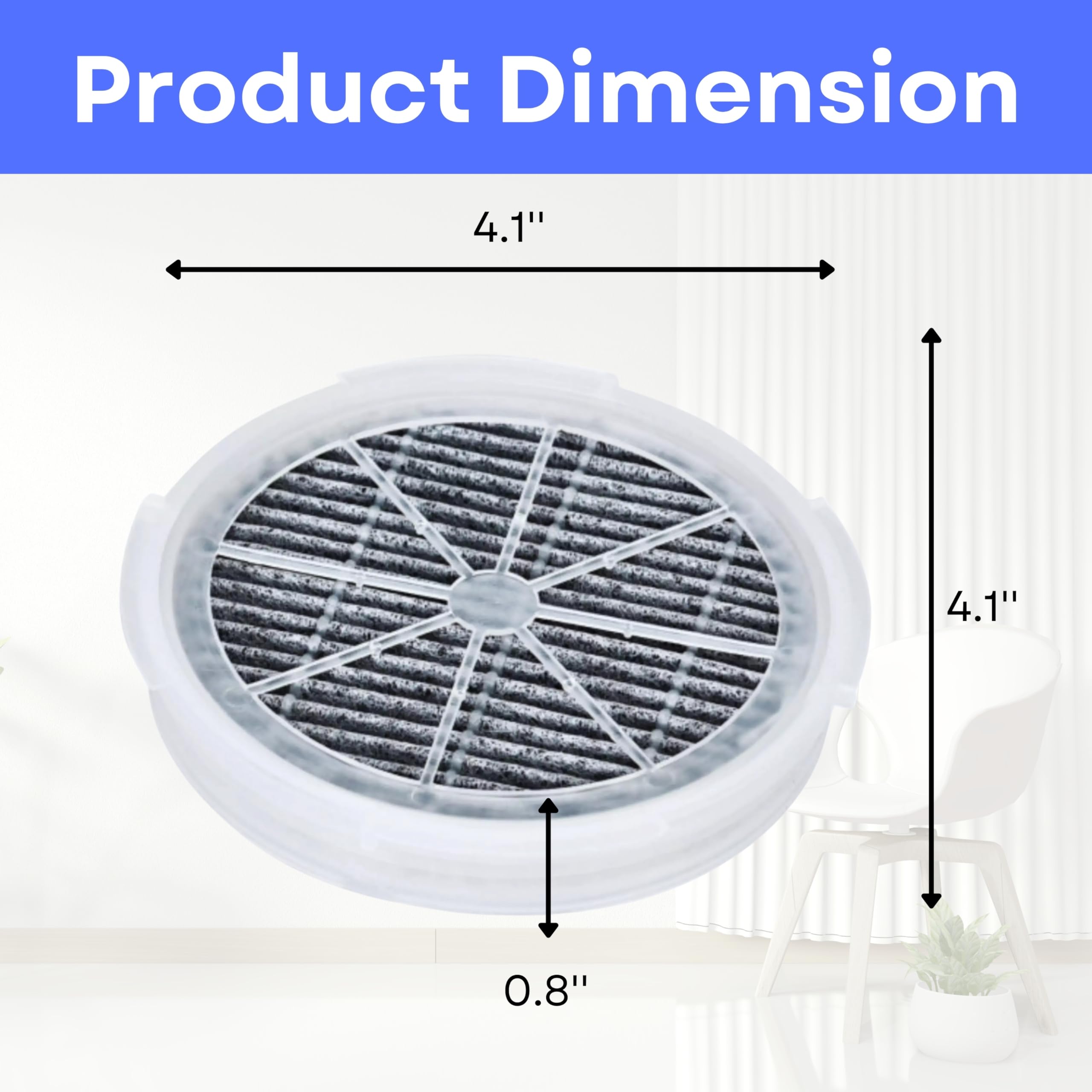 Nispira Activated Carbon HEPA Filter Replacement | For Air Purifier FridaBaby Sound Machine, Meleden, RIGOGLIOSO GL-2103, JINPUS, LTLKY 900S, 2103, 4 Pack