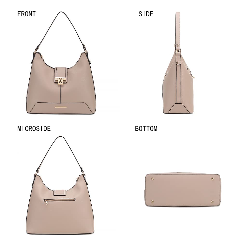 MKF Collection Hobo Bag for Women & Wristlet Wallet Set, Vegan Leather Handbag Purse Set, Shoulder bag by Mia k