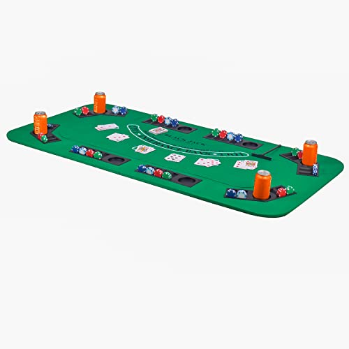 Hathaway No Limit 3-in-1 Portable Casino Tabletop, Black/Green