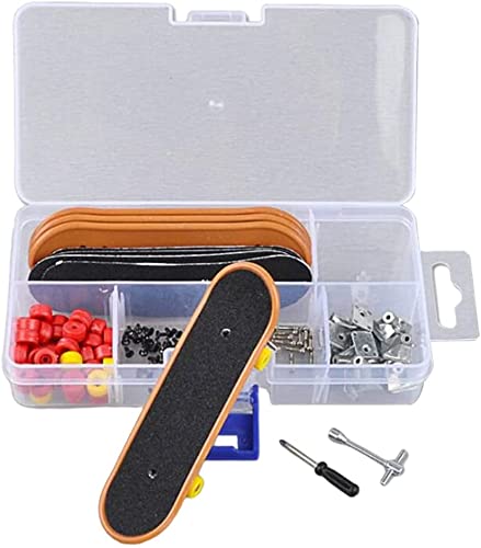 Marsrut 5pcs / Set Mini Finger Skateboard Board Deck Game Toys, Sport Toy Child Repair Tech Tool DIY Kit, Kids Children Finger Skater for Kids 3+
