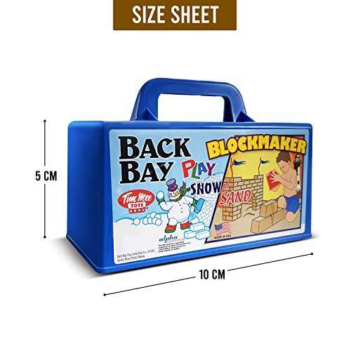 Back Bay Play Snow Block Maker - 2 Pack Snow Mold Igloo Maker & Snow Fort Building Kit for Kids - Brick Mold & Create a Castle Kit (Blue/Red)