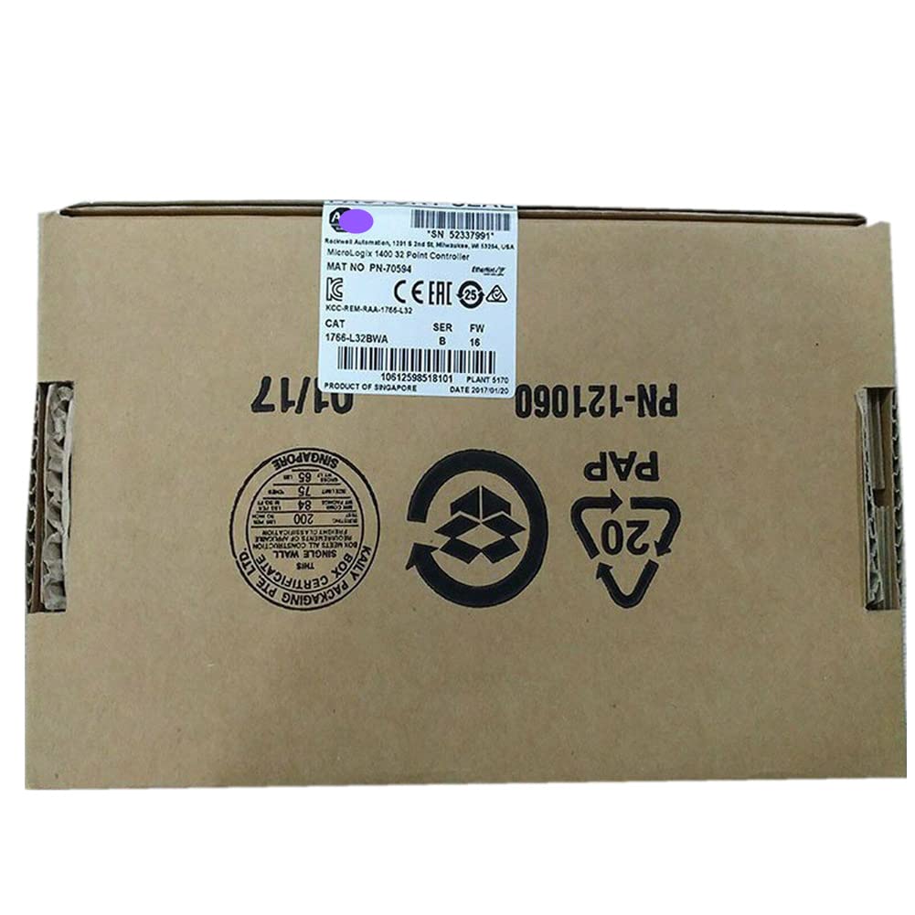 Lanlily 1766-L32BWA Micrologix 1400 32 Point Controller PLC Module New in Box by DHL or FedEx