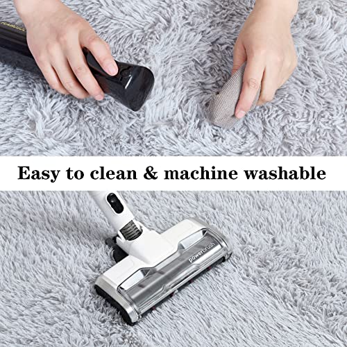 duduta Grey Soft Fluffy Rug 5x8 ft, Shag Fuzzy Plush Rectangle Carpet for Bedroom Nursery Living Room Home Decor
