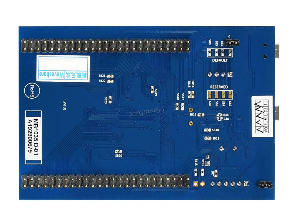 XYG-ST STM32F3DISCOVERY ST STM32F303VCT6 STM32 F3 ARM Cortex-M4 MCU Discovery Evaluation Development Board kit with USB, ST-LINK/V2 debugger, Accelerometer, Gyroscope, E-compass, LEDs, Pushbuttons