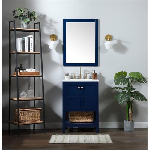 Elegant Kitchen and Bath 24 inch Single Bathroom Vanity Cabinet - Blue