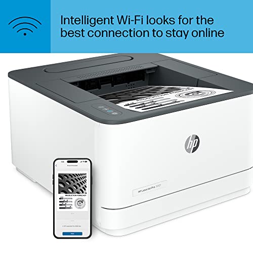 HP LaserJet Pro 3001dwe Wireless Black & White Monochrome Printer with HP+ Smart Office Features
