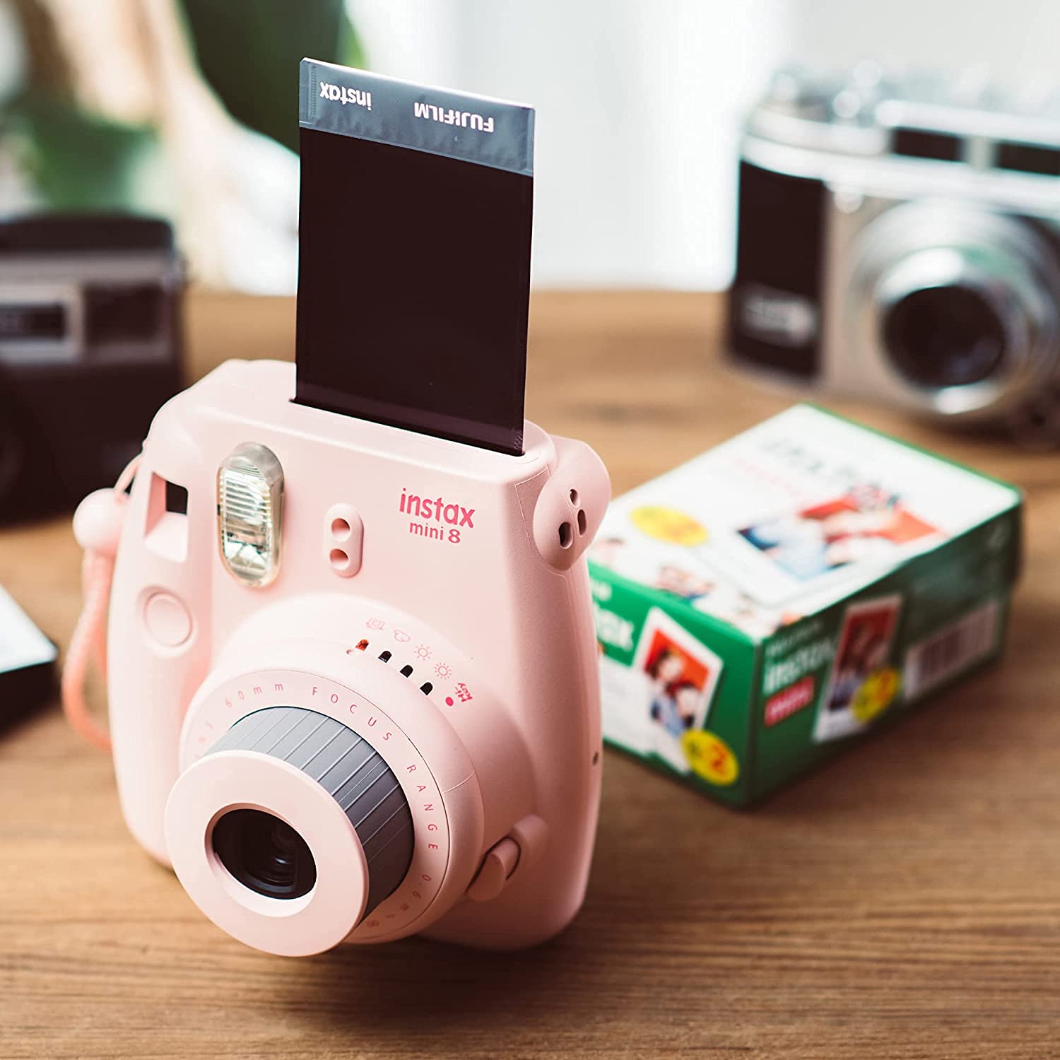 FujiFilm Instax Mini Camera Film - Polaroid Printer Film - 4 Pack of 20 | Total - 80 Photo Sheets, Paper Hanging Frames, Corner Stickers| for FujiFilm Instax Mini 11, 9 and 8 Fuji SP-1, SP-2