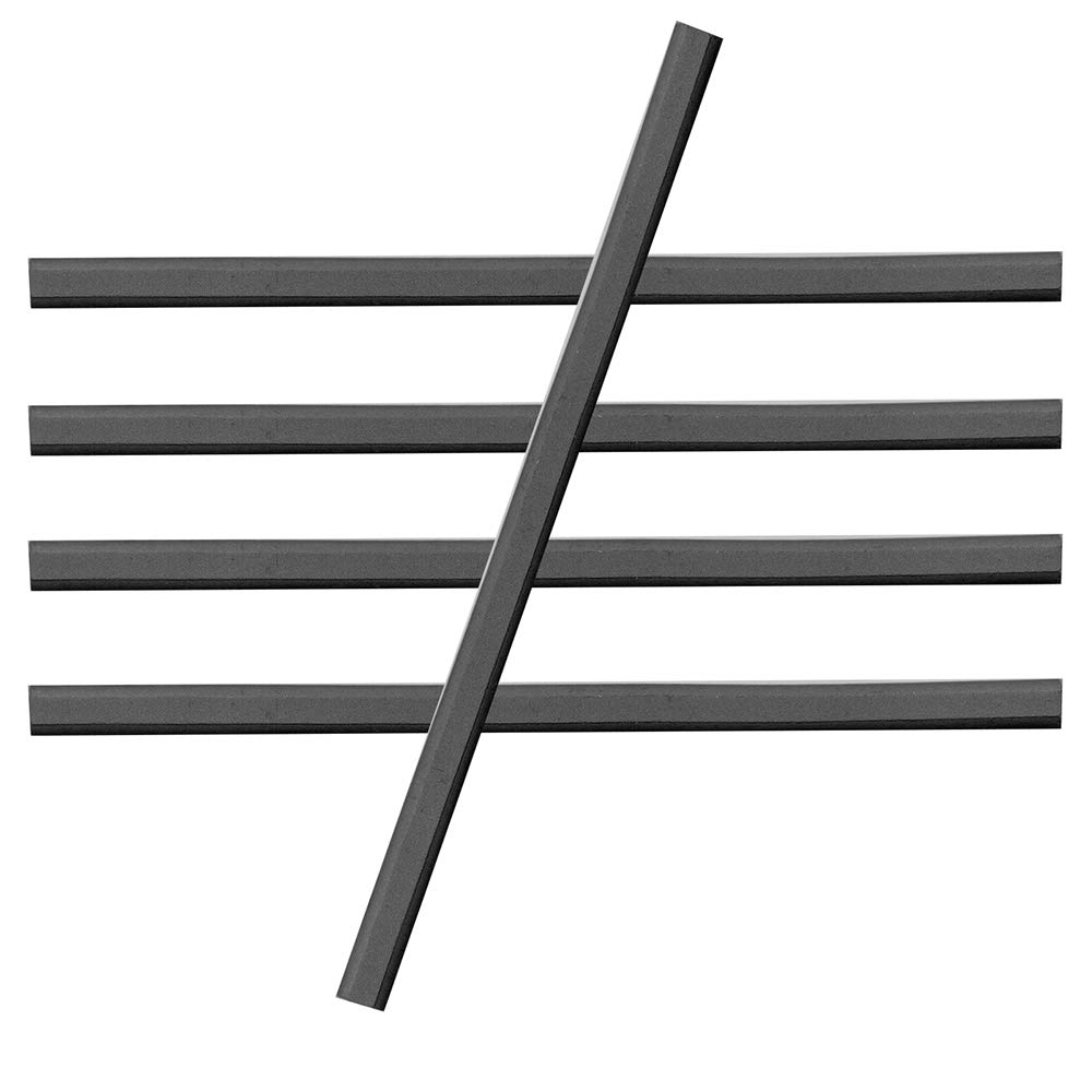 LTKJ 5PCS Black MnZn Ferrite Rod Bar Loopstick for Radio Antenna Aerial Crystal AM 10X200mm