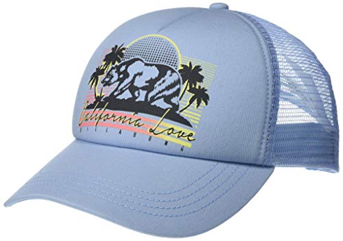 Billabong womens California Love Pitstop Adjustable Trucker Hat Baseball Cap, Ice Blue, One Size US