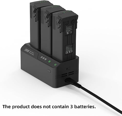 Drone Original 200W Battery Charging Hub Safe and Efficient Fast Charger Intelligent Fast Efficient 3 Port Compatible with DJI Mavic 3 Series