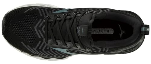 Mizuno Men's Wave Creation 20 Knit Running Shoe, Black-Stormy Weather, 8