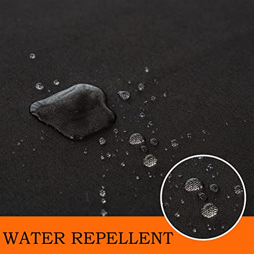 Hstbgdlk 2 Pack Black Tablecloth Fitted Table Covers for 6 Foot Rectangle Tables - Water Resistant Washable Fabric Polyester Rectangle Table Clothes for Parties, Trade Show(72L x 30W x 30H Inches)