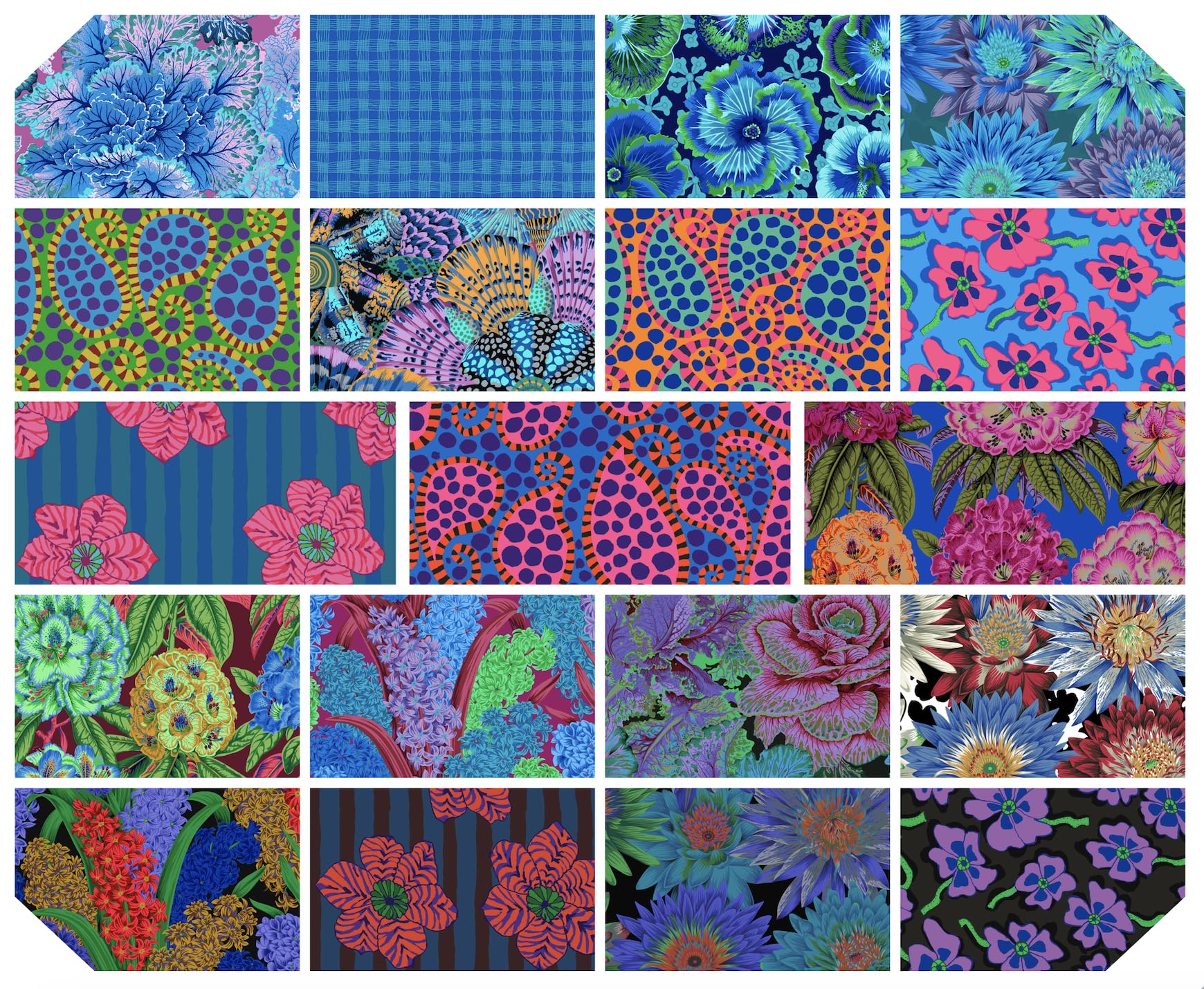 August 2023 Cool 5" Squares 42 5-inch Squares Charm Pack Free Spirit