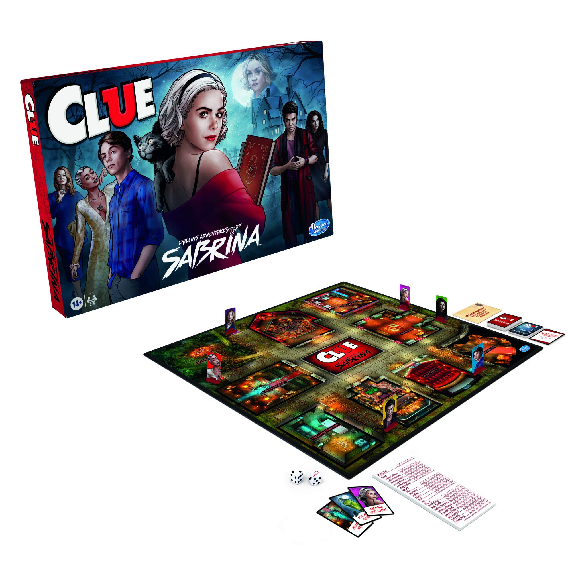 Hasbro Gaming Clue: Chilling Adventures of Sabrina Edition Board Game, Inspired by The Hit Series, Mystery Board Game for Kids Ages 14 and Up (Amazon Exclusive)