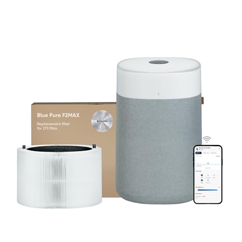 Bundle of BLUEAIR Air Purifiers for Large Home Room, Air Purifiers for Bedroom, Air Purifiers for Pets Allergies Air Cleaner, Smart Air Purifier, 211i Max and 211i Max Replacement Filter