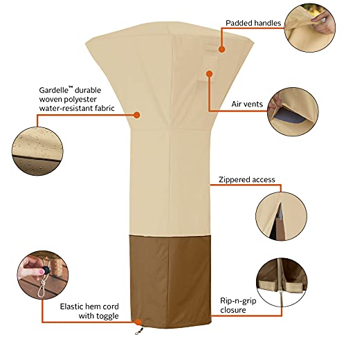 Classic Accessories Veranda Water-Resistant 32 Inch Stand-Up Patio Heater Cover, Outdoor Heater Cover