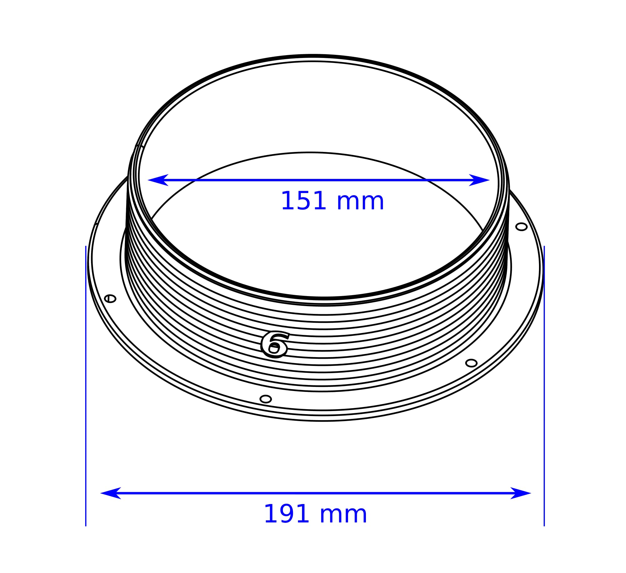 intulon 6-inch Tube Portable AC Air Conditioner/Fan Exhaust Plastic Hose Flange Wall Mount - Counter-Clockwise thread 6CCWMOUNT,Off White