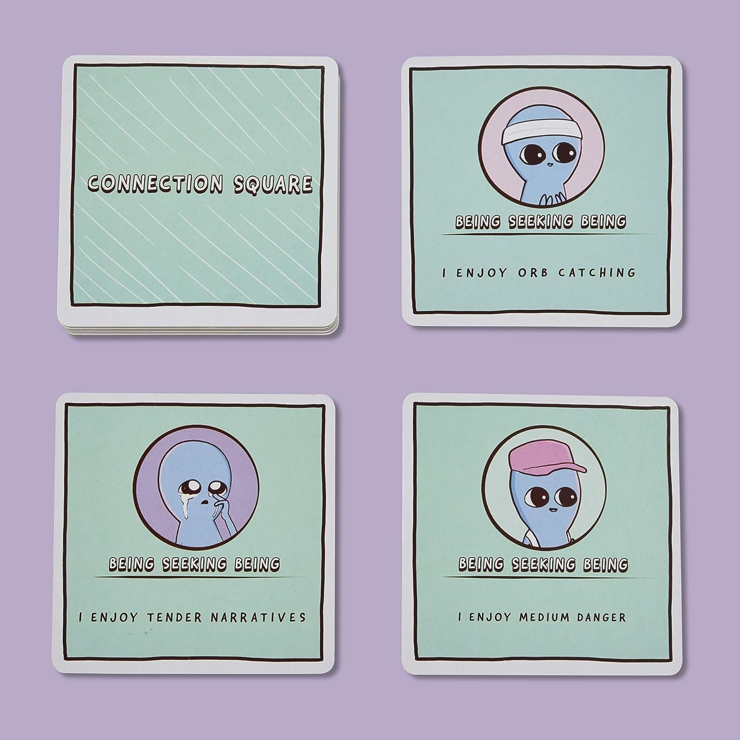 Hasbro Gaming Sweet Existence, A Strange Planet Family-Friendly Party Card Game Inspired by The Webcomic and Books by Nathan W. Pyle, for Ages 13 and Up