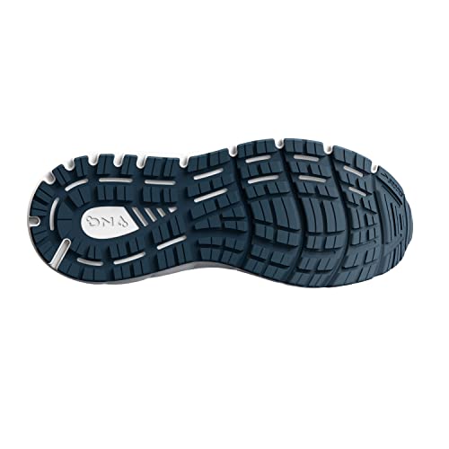 Brooks Women's Addiction GTS 15 Supportive Running Shoe - Grey/Navy/Aqua - 7 Narrow