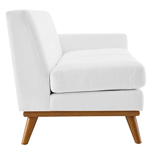 Modway Engage Upholstered Fabric Right-Arm Loveseat, White