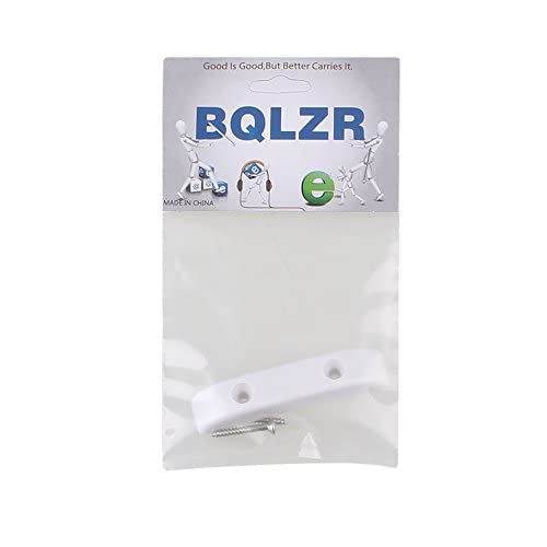 BQLZR Guitar Thumb Rest Bass Finger Rest Smooth Plastic Guitar Thumbrest Lightweight Thumb/Push Rests with Mounting Screws White
