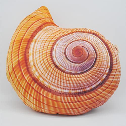 JIANEEXSQ Simulation Marine Beach Sea Snail Conch Shaped Throw Pillows Plush Cusion Nap Pillow Home Decorative Accent Cotton Sofa Bed Chair Seat Cushion