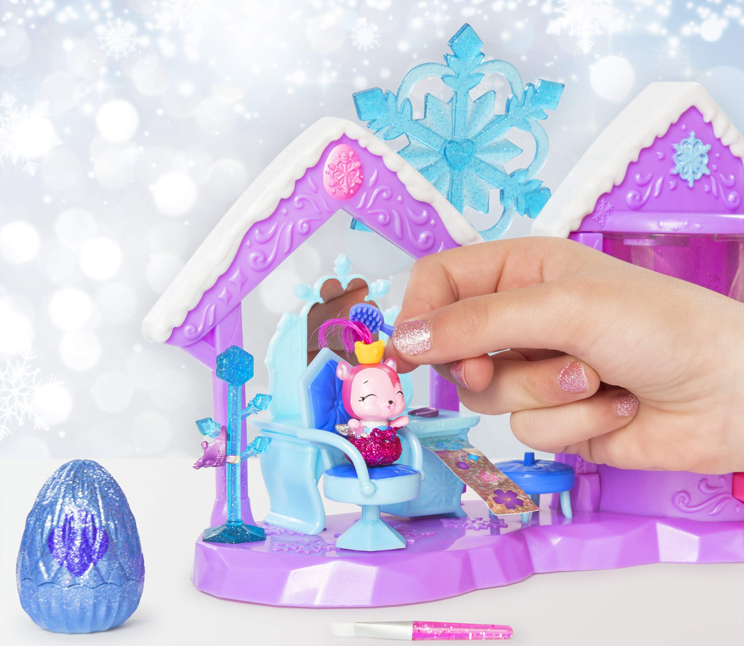 Hatchimals CollEGGtibles, Glitter Salon Playset with 2 Exclusive, for Kids Aged 5 and Up