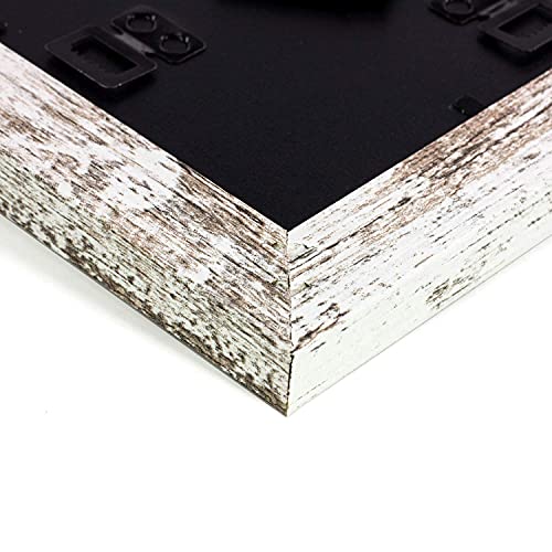 kennethan 11x14 Picture Frame Rotten White 2 Pcs in 1 set 11x14 Frame can Display 8x10 Picture with Mat or 11x14 Without Mat on the Wall